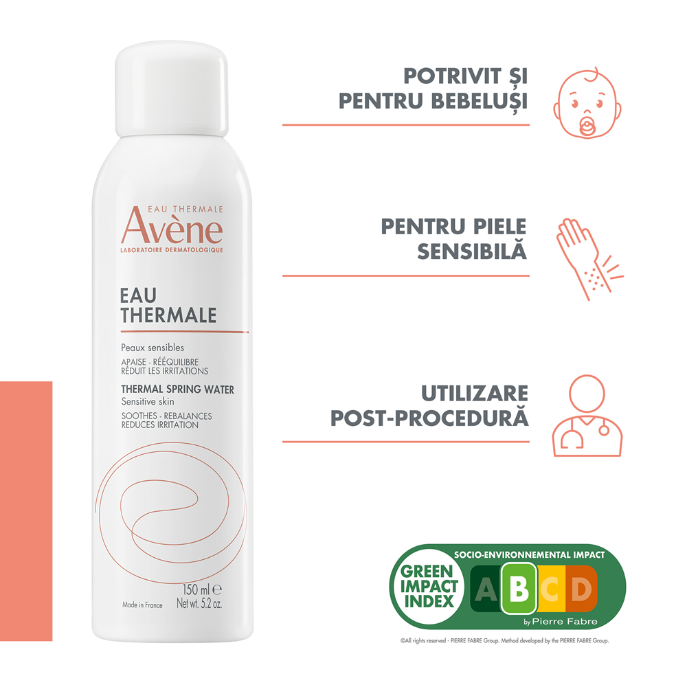 Apa termala spray, 150 ml, Avene : Farmacia Tei online
