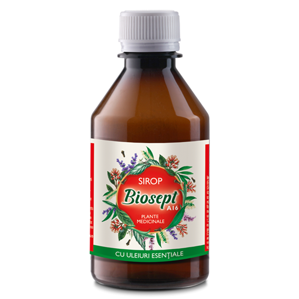 Biosept sirop, A16, 250 ml, Fares : Farmacia Tei online