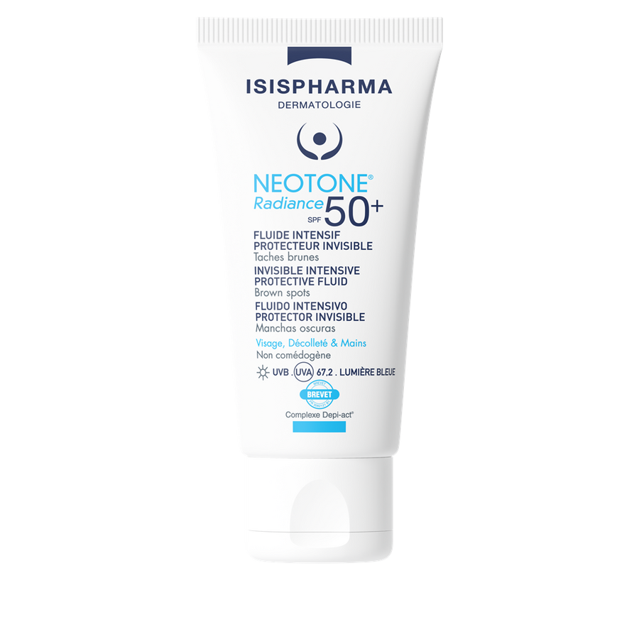 Eticheta Produs Crema depigmentanta cu protectie solara SPF : Farmacia ...