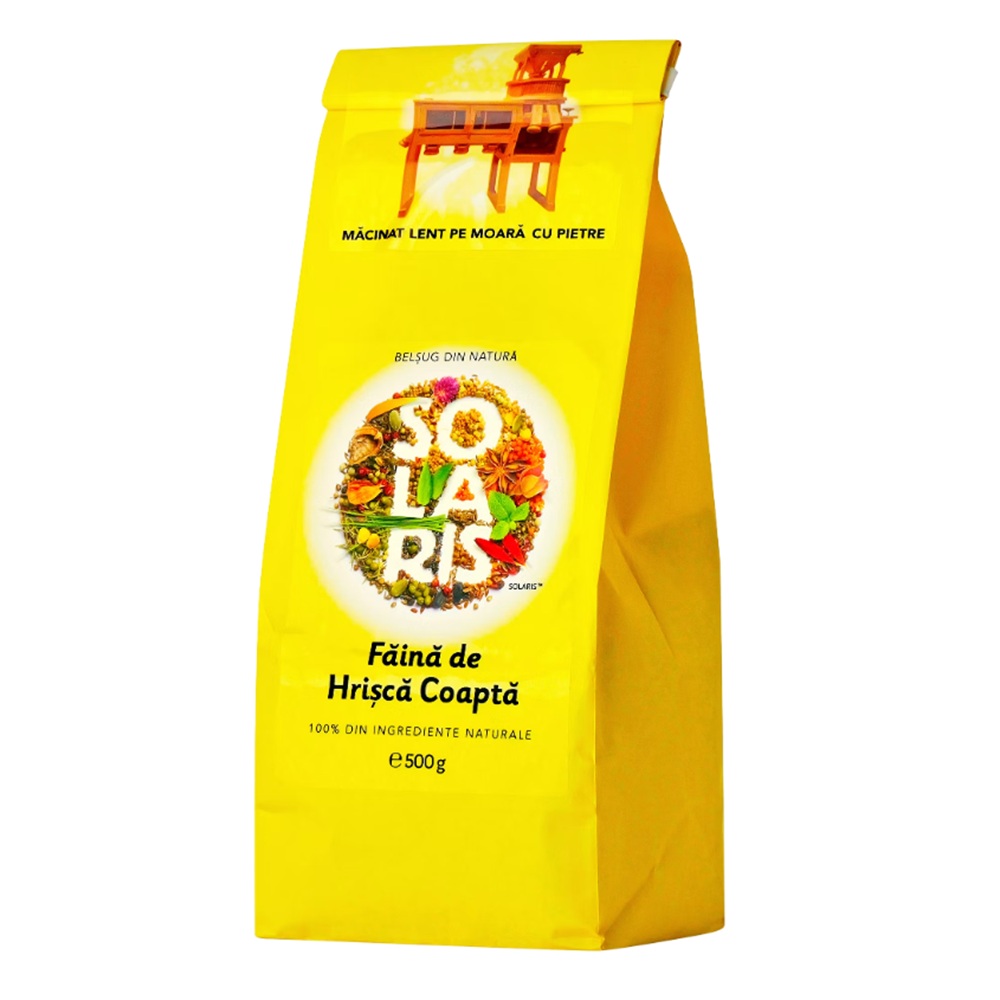 Faina de hrisca coapta, 500 g, Solaris : Farmacia Tei online