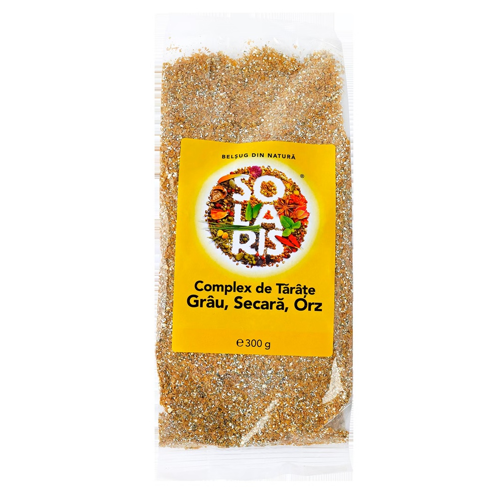 Complex de tarate grau, secara si orz, 300 g, Solaris : Farmacia Tei online