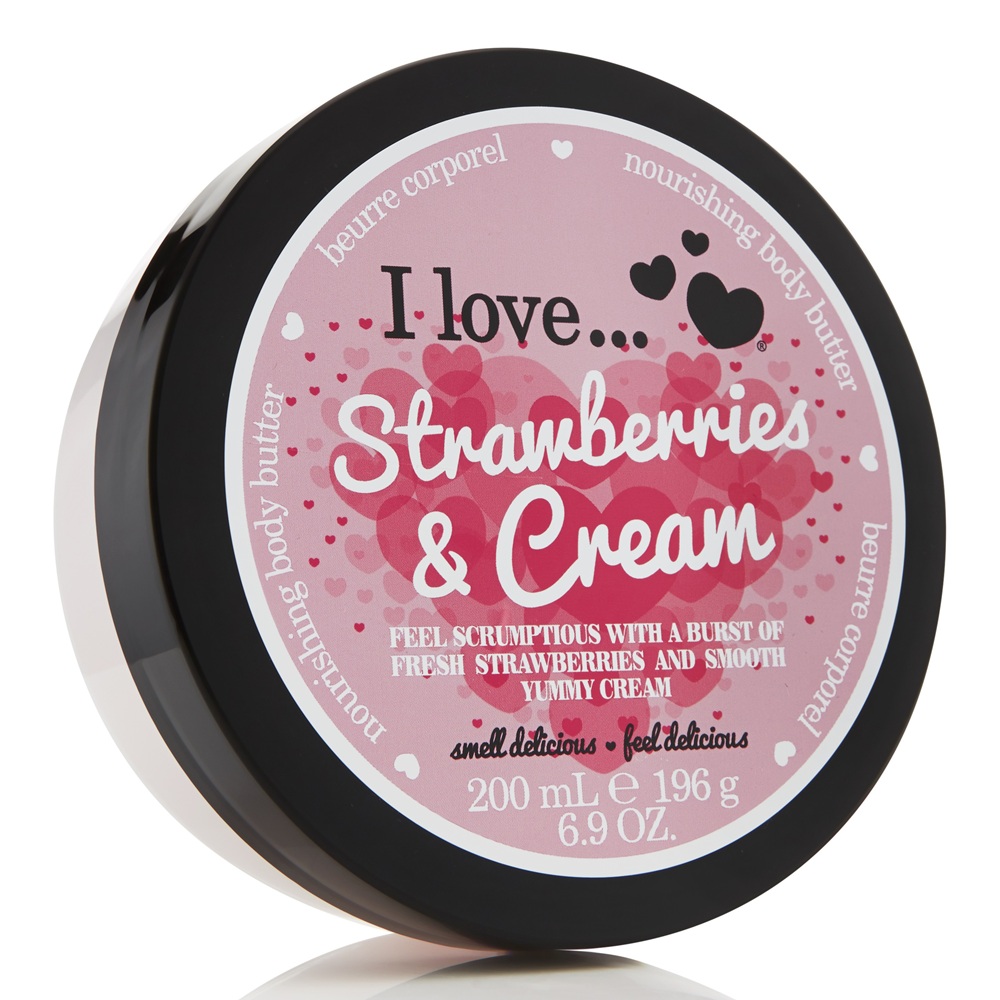 Unt de corp Strawberry Cream Original, 200 ml, I Love : Farmacia Tei online