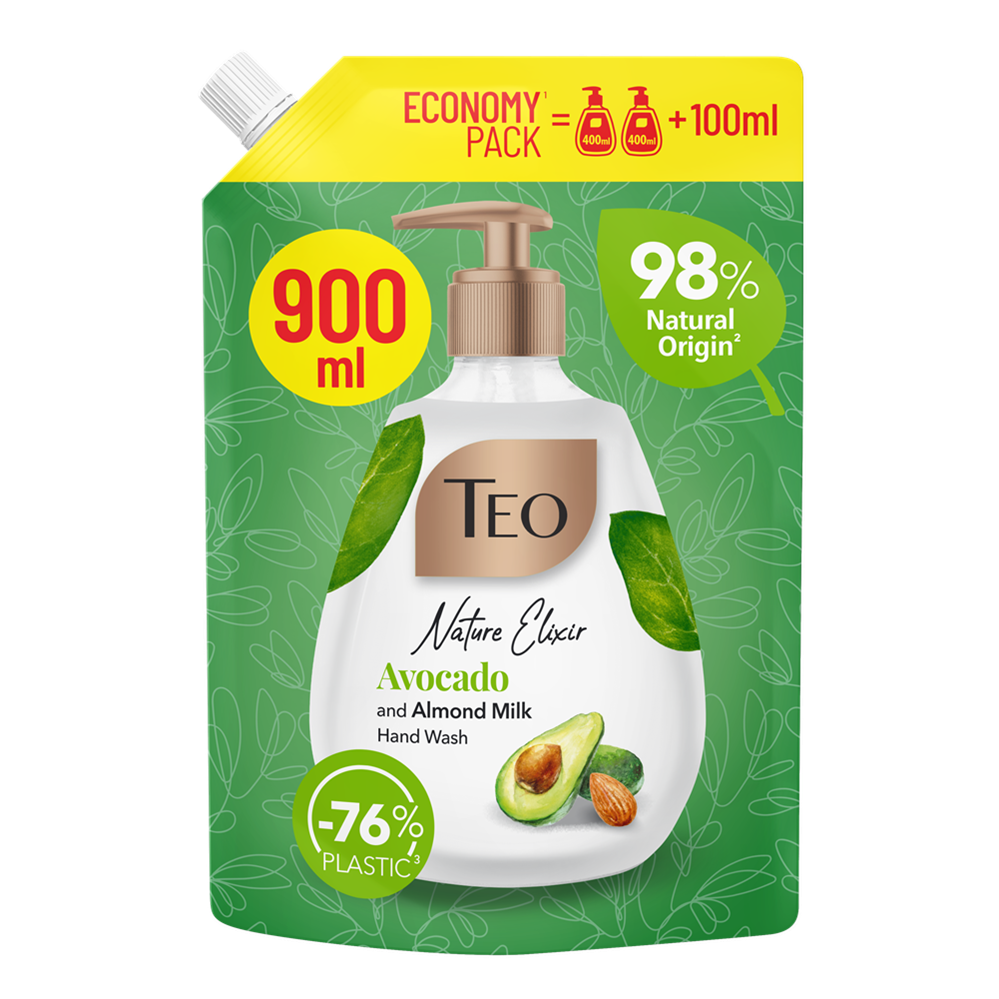 Rezerva sapun lichid cu avocado si lapte de migdale Nature : Farmacia ...