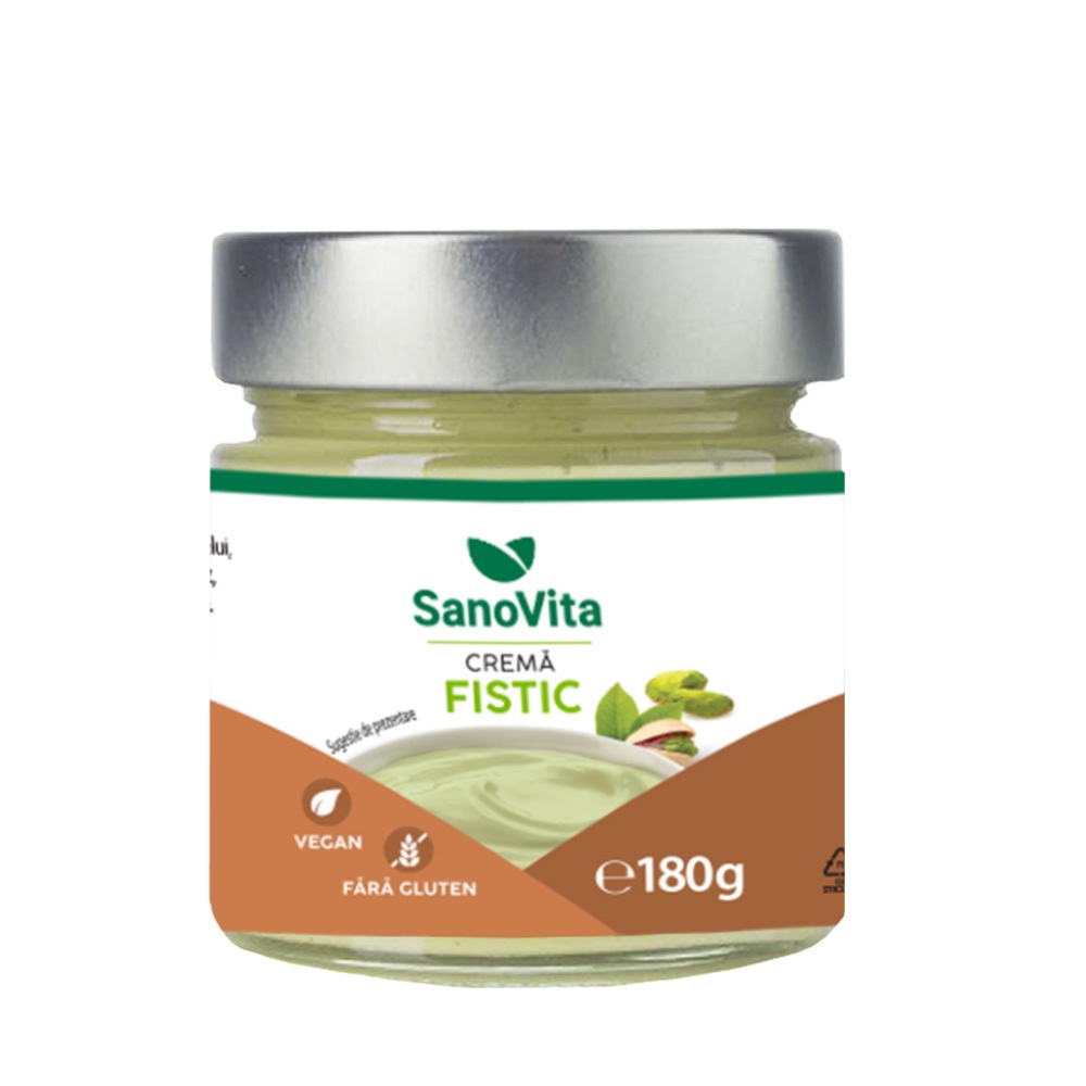 Crema cu fistic, 180 g, Sanovita : Farmacia Tei online