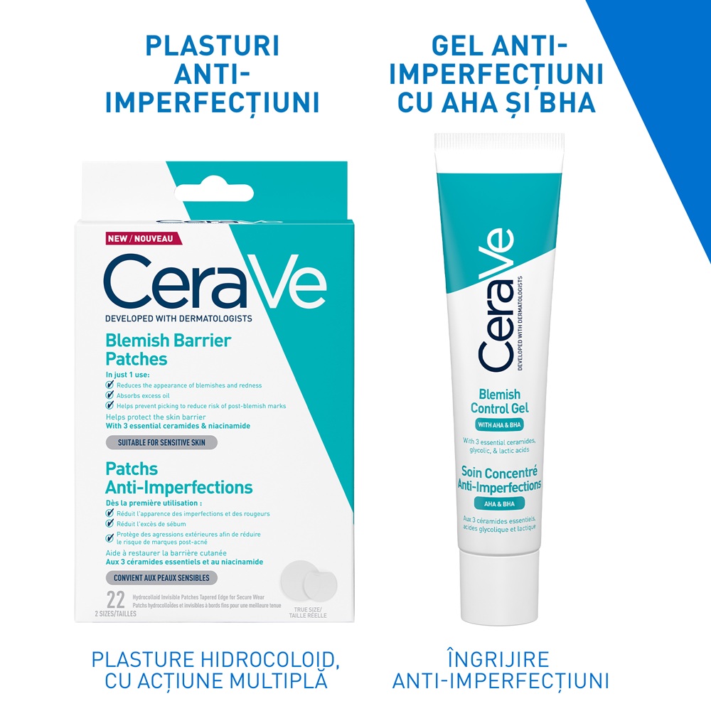 Plasturi anti-imperfectiuni, 22 bucati, CeraVe : Farmacia Tei online