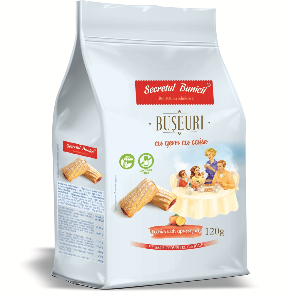 Buseuri cu gem cu caise, 120 g, Secretul Bunicii : Farmacia Tei online