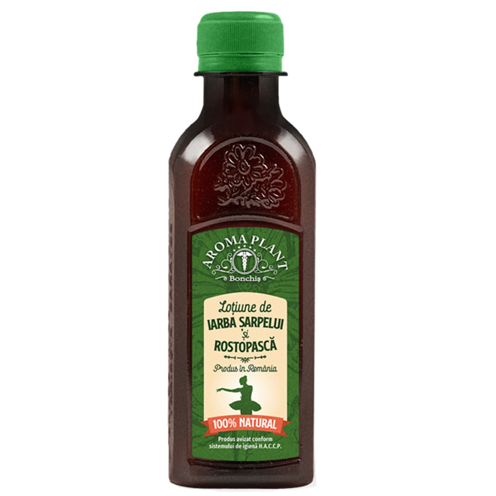 Lotiune cu iarba sarpelui si rostopasca, 200 ml, Aroma Plan : Farmacia ...