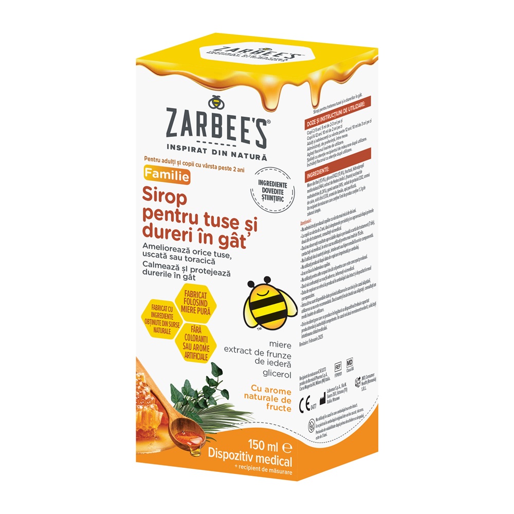 Sirop de tuse Zarbee`s, 150 ml, Johnson Johnson : Farmacia Tei online