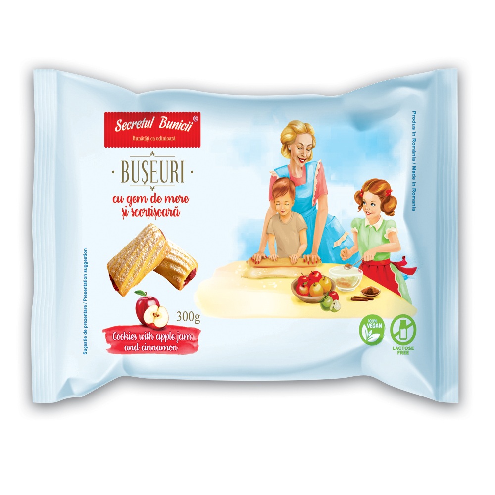 Buseuri cu gem de mere si scortisoara, 300 g, Secretul Buni : Farmacia ...