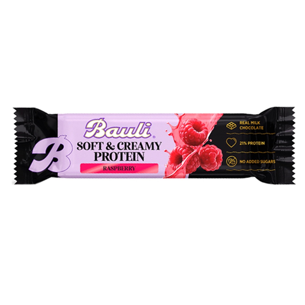 Baton proteic cu zmeura Soft & Creamy, 45 g, Bauli : Farmacia Tei online