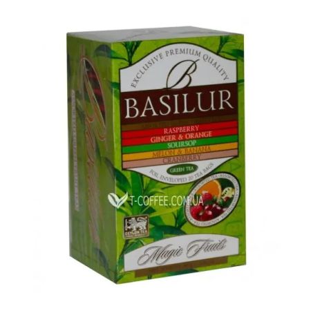 Ceai verde Magic Green Assorted, 20 plicuri, Basilur : Farmacia Tei online