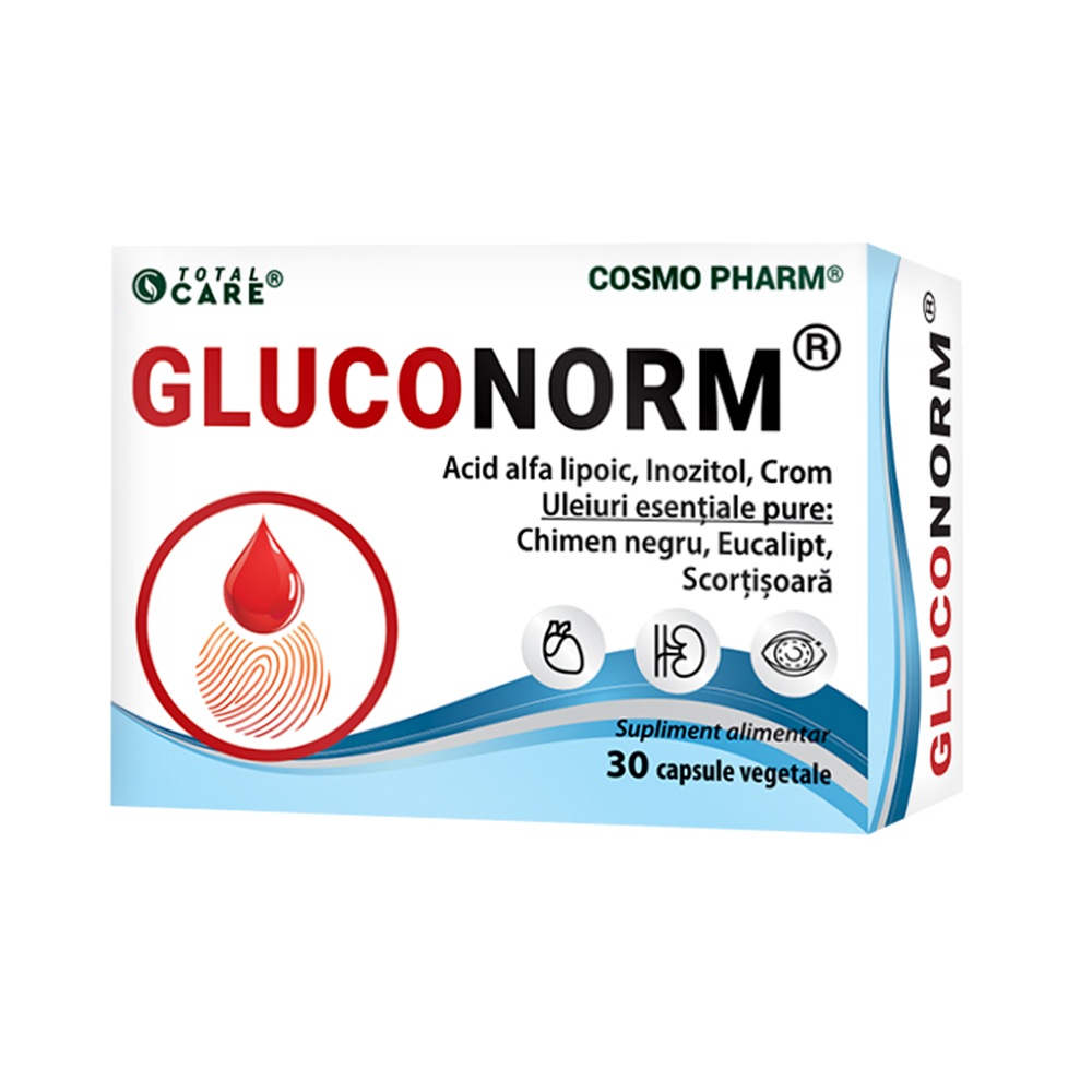 Gluconorm, 30 capsule, Cosmo Pharm : Farmacia Tei online