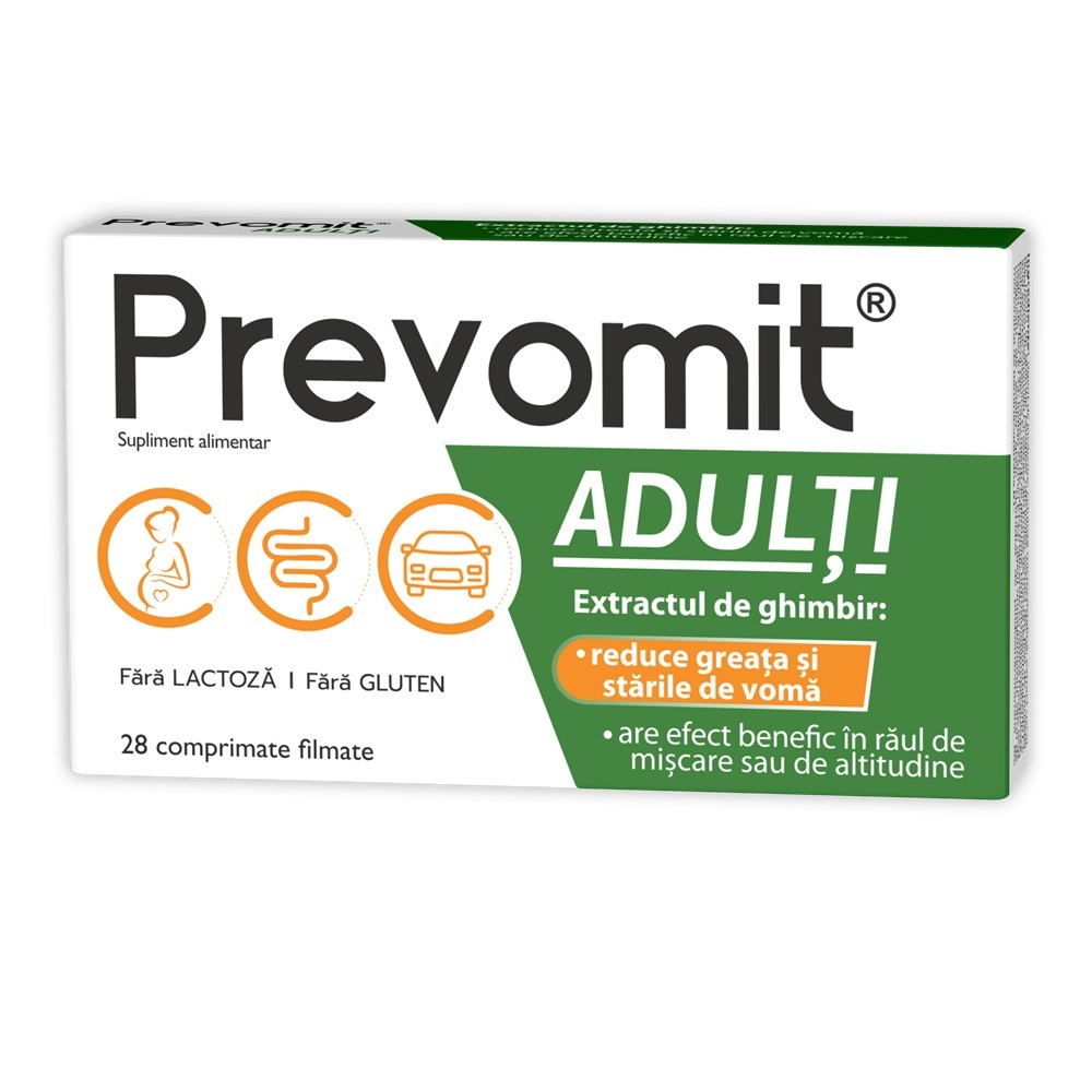 Prevomit adulti, 28 comprimate, Zdrovit : Farmacia Tei online