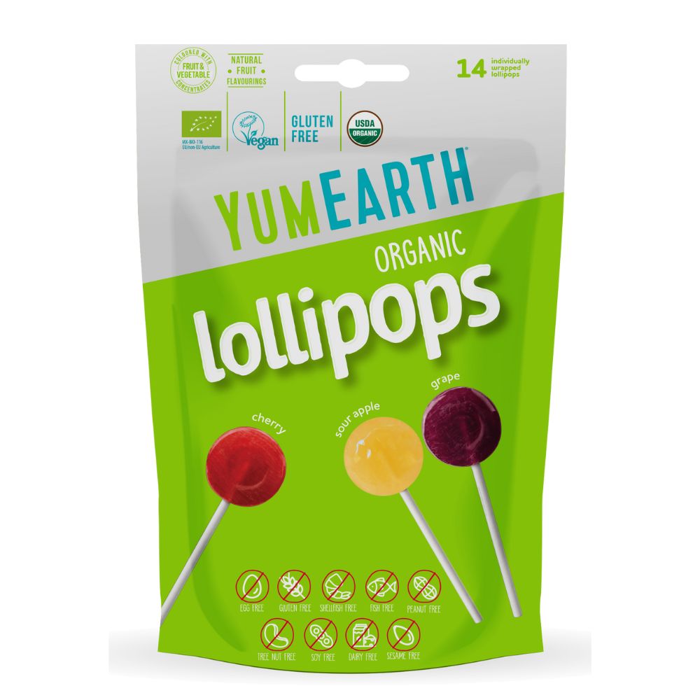 Acadele bio mix, 14 bucati, YumEarth : Farmacia Tei online