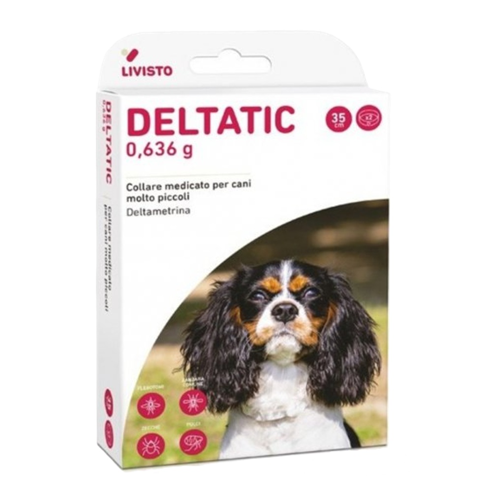 Zgarda antiparazitara pentru caini de talie foarte mica Del : Farmacia ...