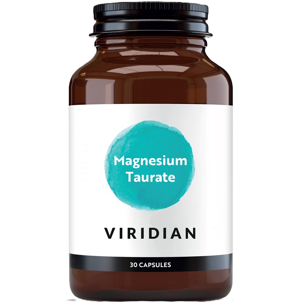 Magneziu Taurat, 1500 mg, 30 capsule, Viridian : Farmacia Tei online