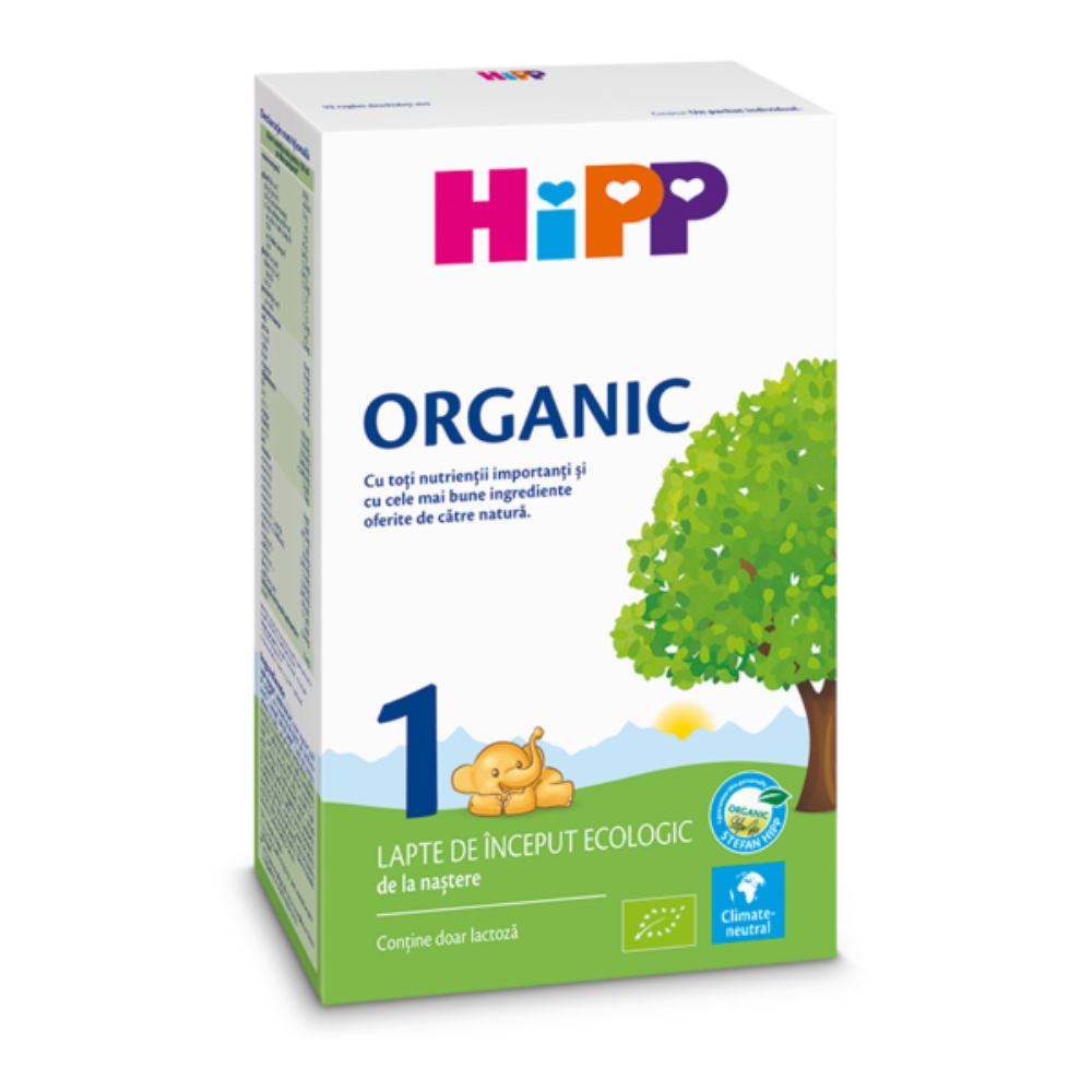 Lapte praf Bio 0 luni+ Organic 1, 300 g, Hipp : Farmacia Tei online
