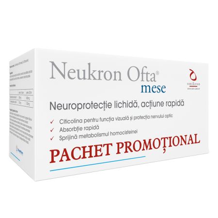Pachet Neukron Ofta Mese, 2x30 flacoane, Omikron : Farmacia Tei online
