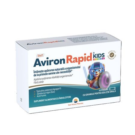 Aviron Rapid Kids, 10 plicuri, Sun Wave Pharma : Farmacia Tei online