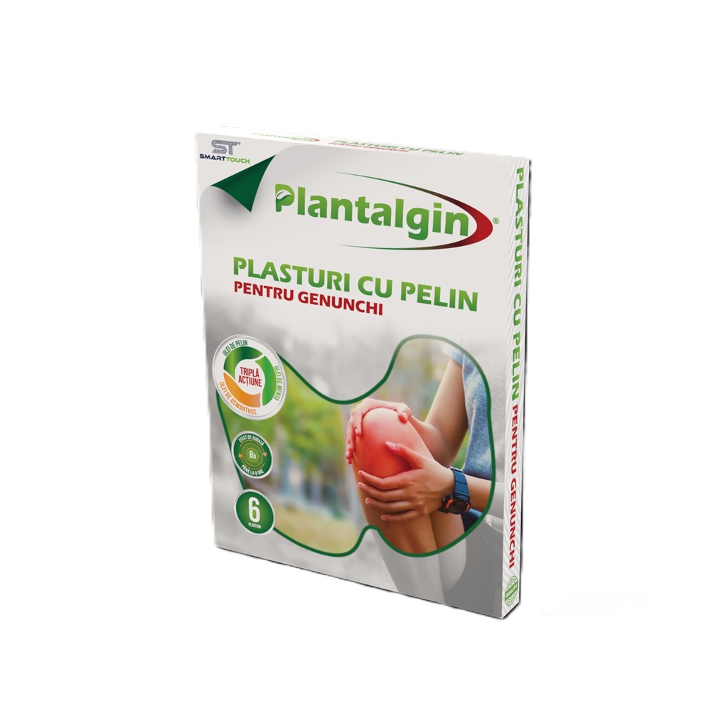 Plasturi cu Pelin pentru dureri de genunchi, 6 bucati, Plan : Farmacia ...