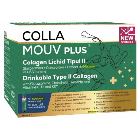 Colagen lichid tip II Collamouv Plus, 25 ml x 30 fiole, Deu : Farmacia ...