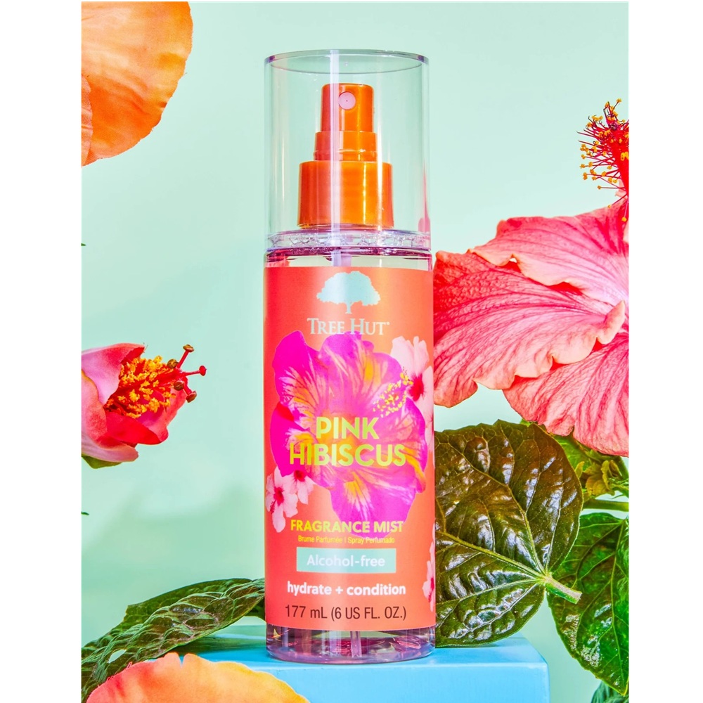 Mist pentru corp Pink Hibiscus, 177 ml, Tree Hut : Farmacia Tei online