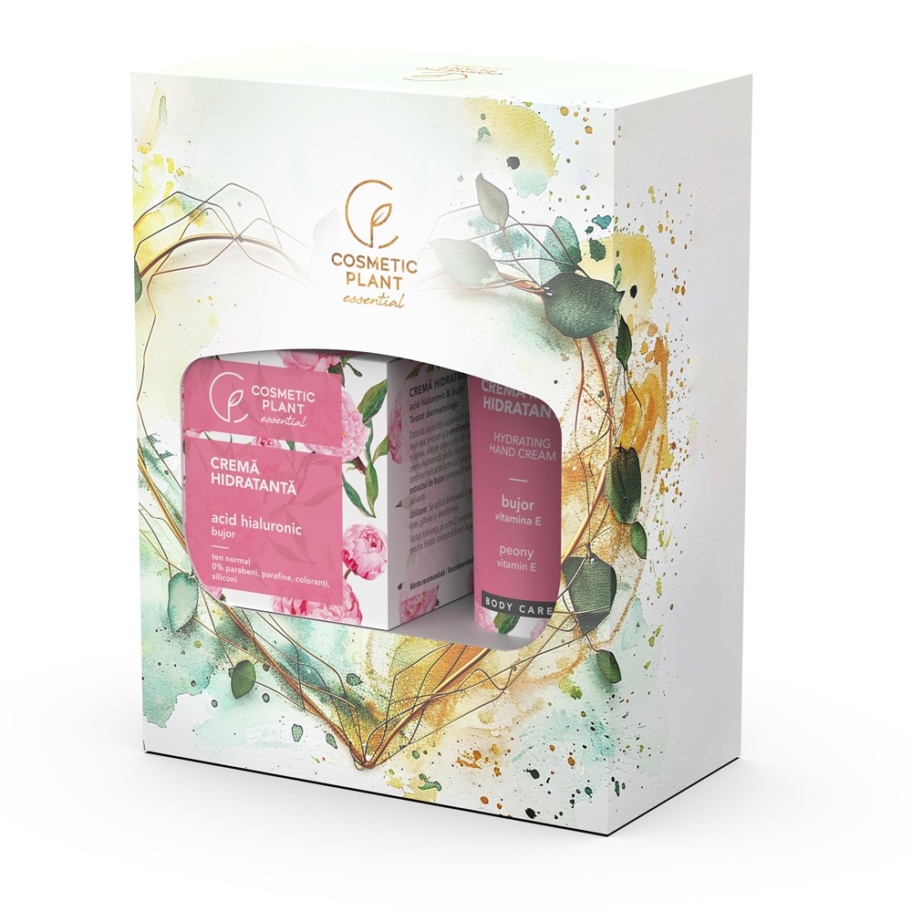 Set Crema hidratanta cu acid hialuronic si bujor 50 ml + Cr : Farmacia ...