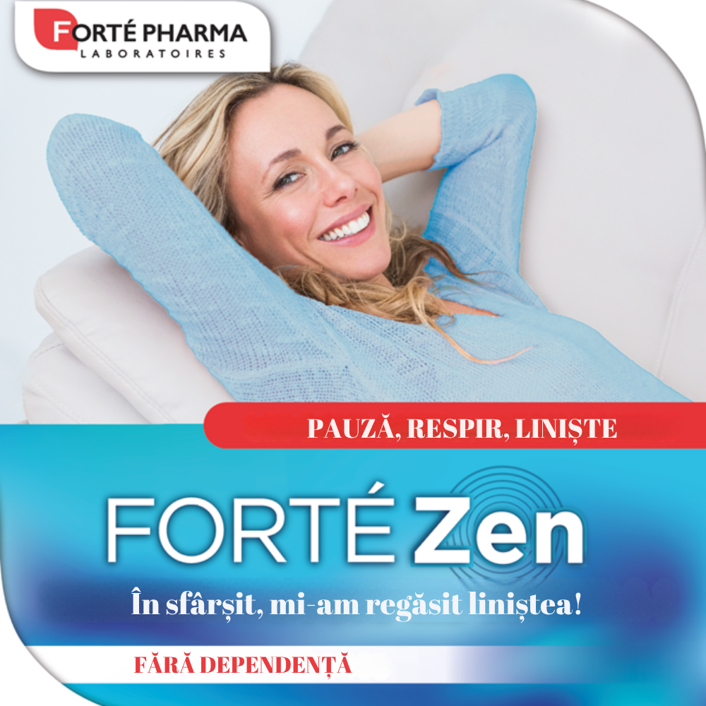 Forte Zen Stress 12h, 20 comprimate cu eliberare rapida si : Farmacia ...