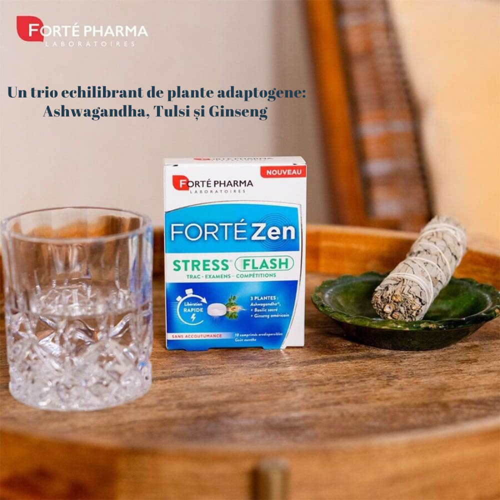 Forte Zen Stress Flash, 10 comprimate orodispersabile, For : Farmacia ...
