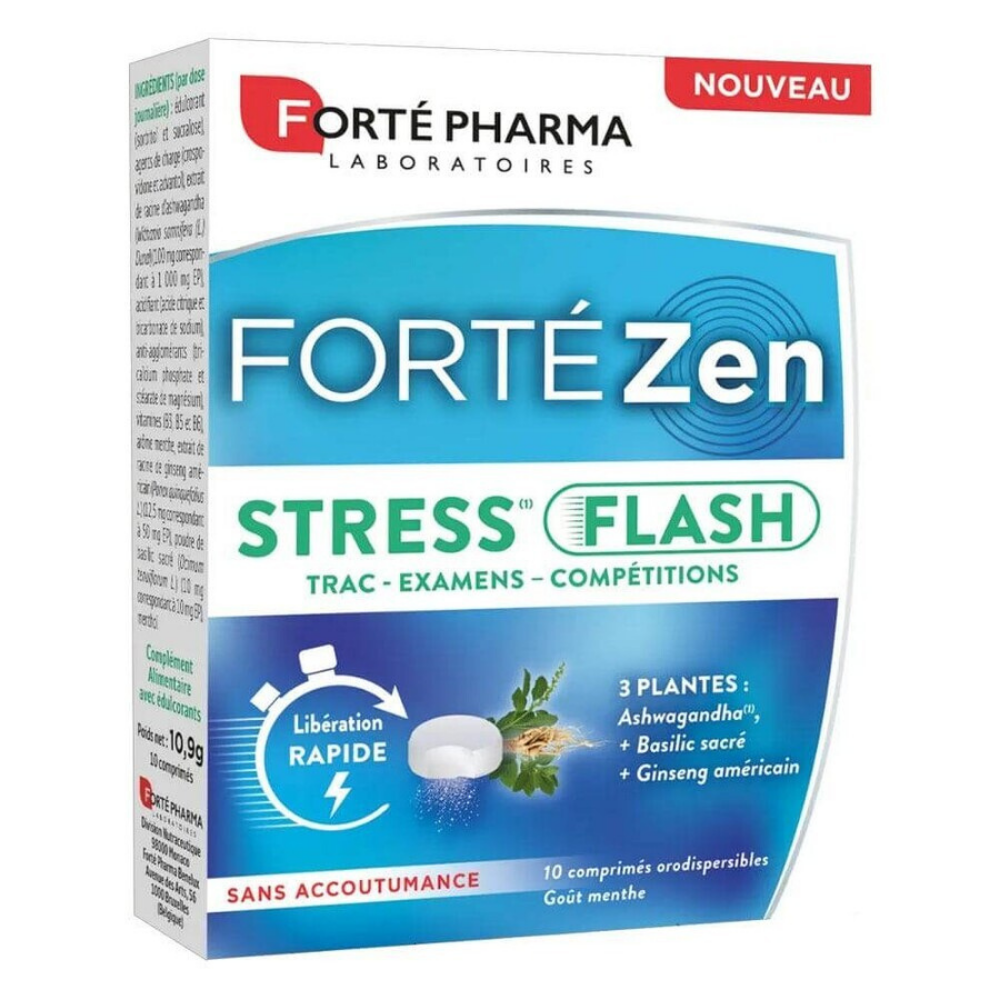 Forte Zen Stress Flash, 10 comprimate orodispersabile, For : Farmacia ...