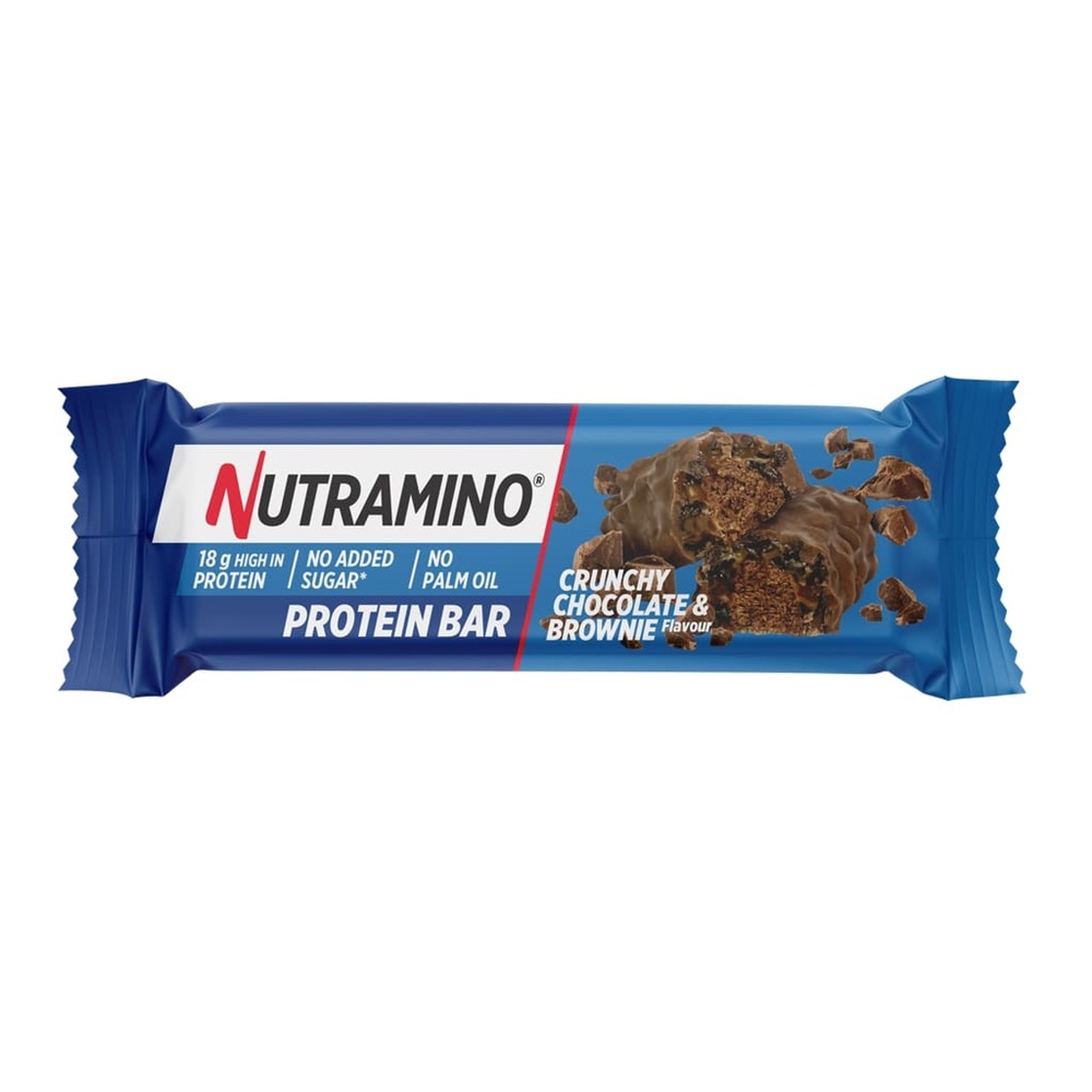 Baton proteic Crispy Chocolate&Brownie, 55 g, Nutramino : Farmacia Tei ...