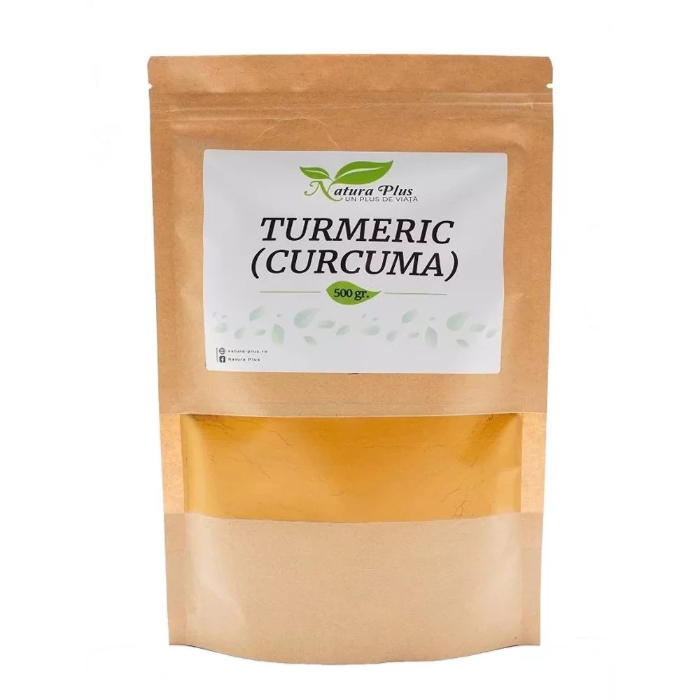 Turmeric pudra, 500 g, Natura Plus : Farmacia Tei online