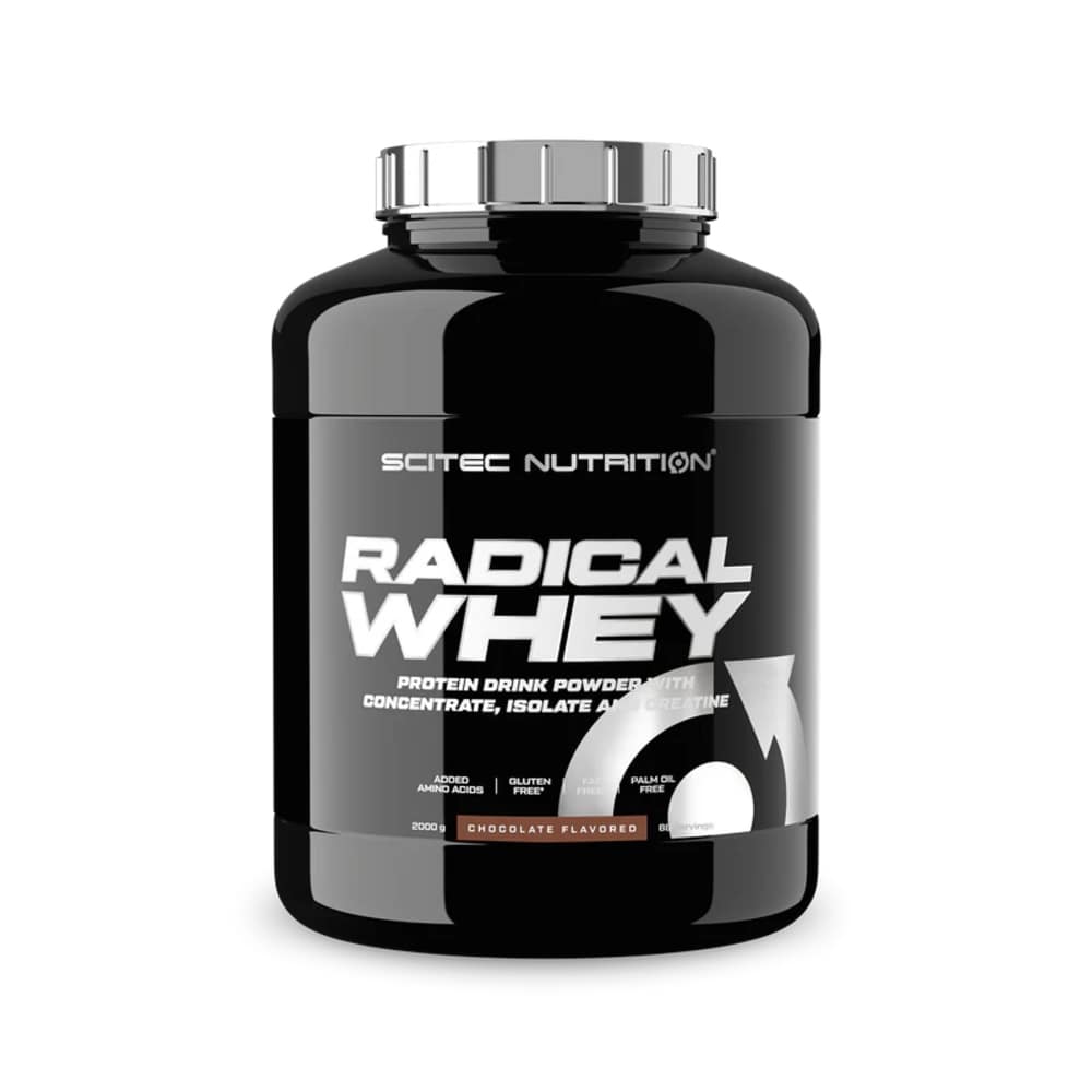 Izolat proteic din zer cu aroma de ciocolata Radical Whey, : Farmacia Tei online