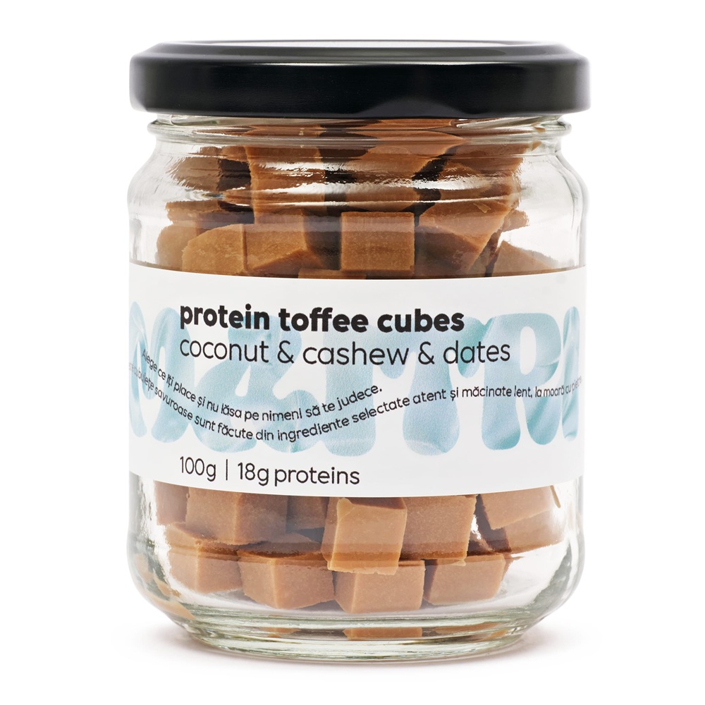 Cuburi de fudge cu lucuma si mesquite Protein Toffee Cubes, : Farmacia ...