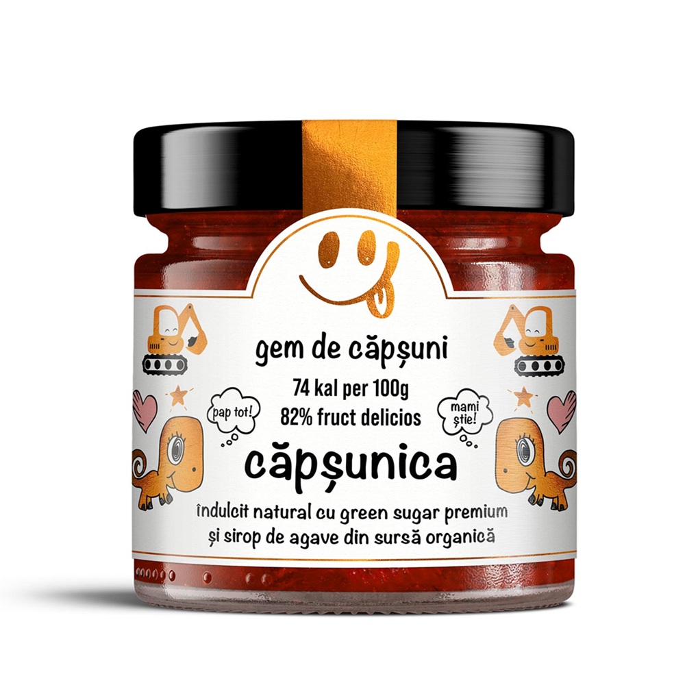 Gem de capsuni Capsunica Secretele Evei, 250 g, Remedia : Farmacia Tei ...