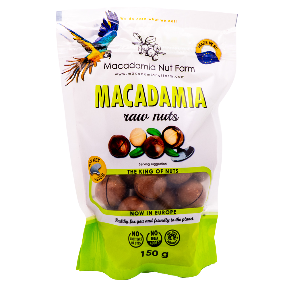 Nuci de macadamia crude in coaja, 150 g, Macadamia Nut Farm : Farmacia ...