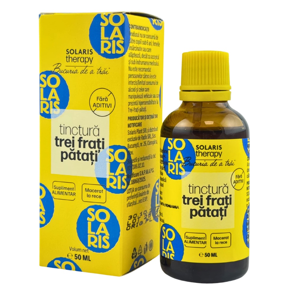 Tinctura de Trei frati patati, 50 ml, Solaris : Farmacia Tei online