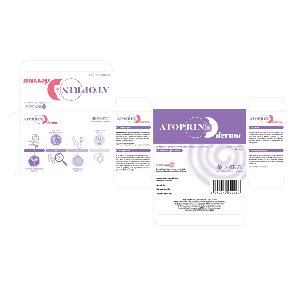 Atoprin Derma, 30 plicuri, Innergy : Farmacia Tei online
