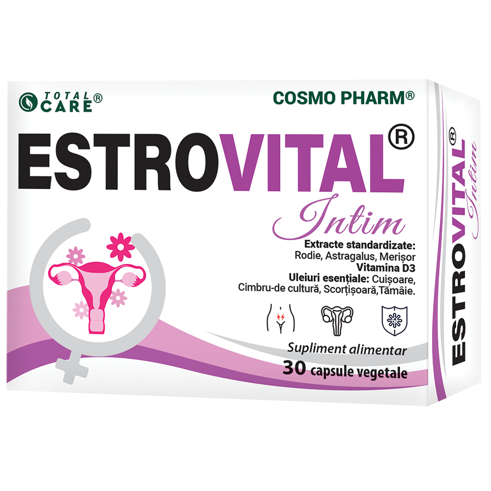 Estrovital Intim, 30 capsule, Cosmo Pharm : Farmacia Tei online