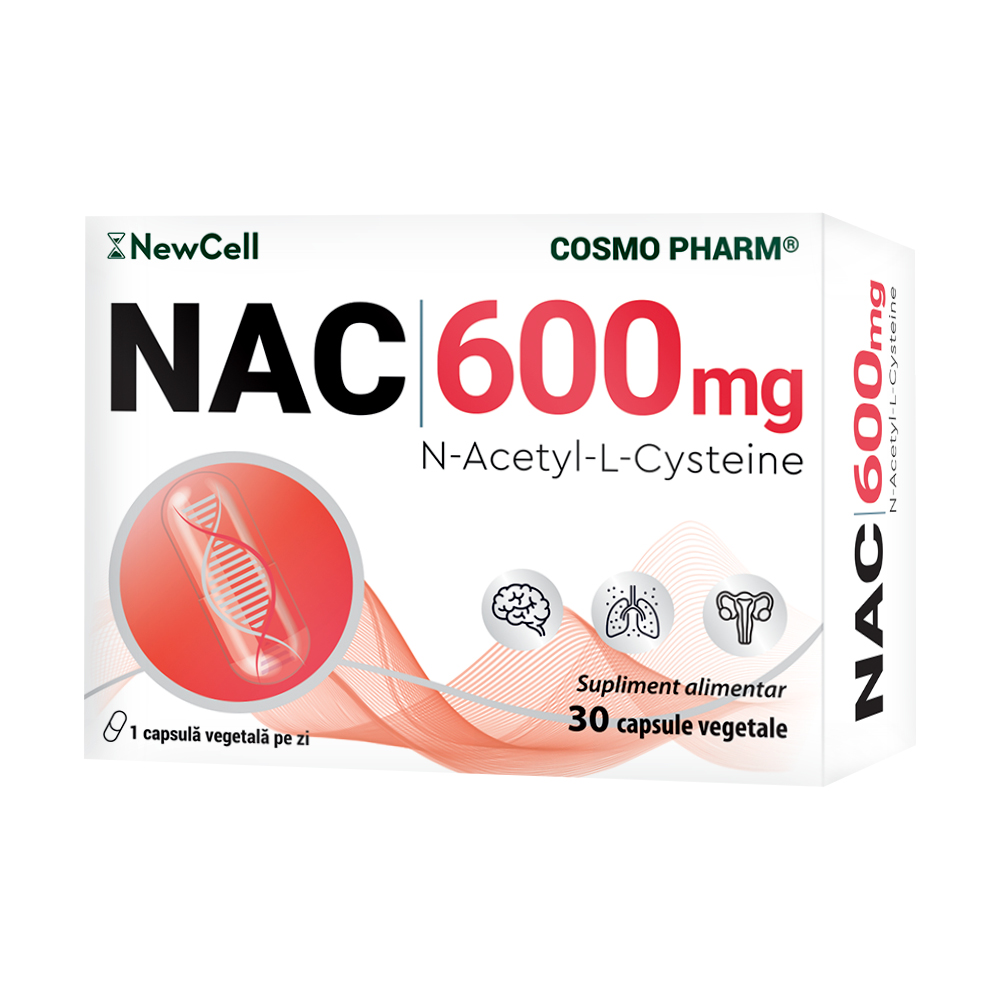 NAC, 600 mg, 30 capsule, Cosmo Pharm : Farmacia Tei online
