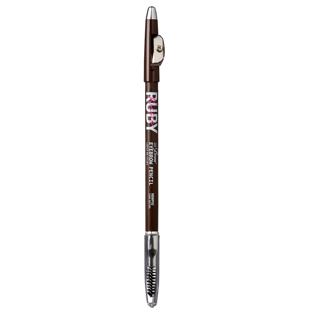 Creion pentru sprancene Go Brow Dark Brown, 1.25 g, Ruby Ki : Farmacia ...
