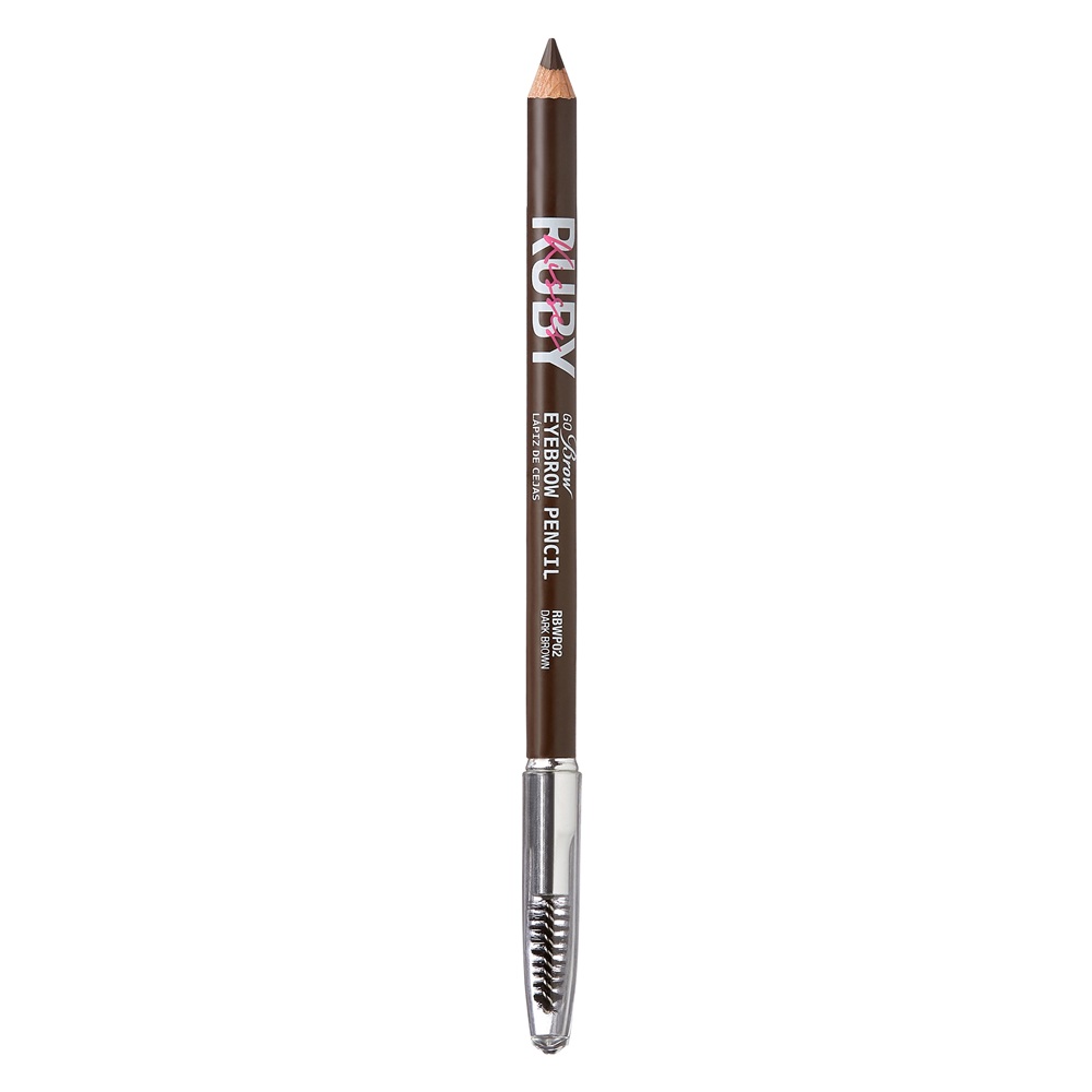 Creion pentru sprancene Go Brow Dark Brown, 1.25 g, Ruby Ki : Farmacia ...