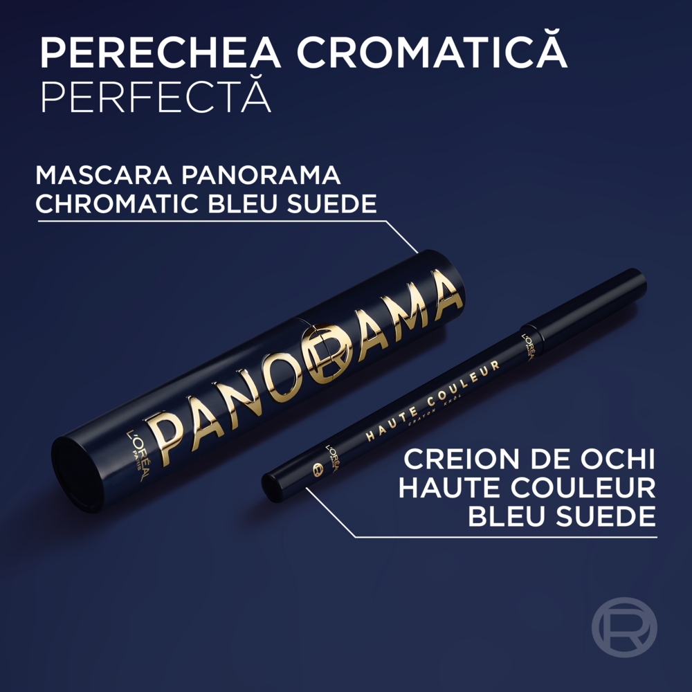 Mascara pentru volum Nuanta Bleu Suede Panorama Chromatic b : Farmacia ...