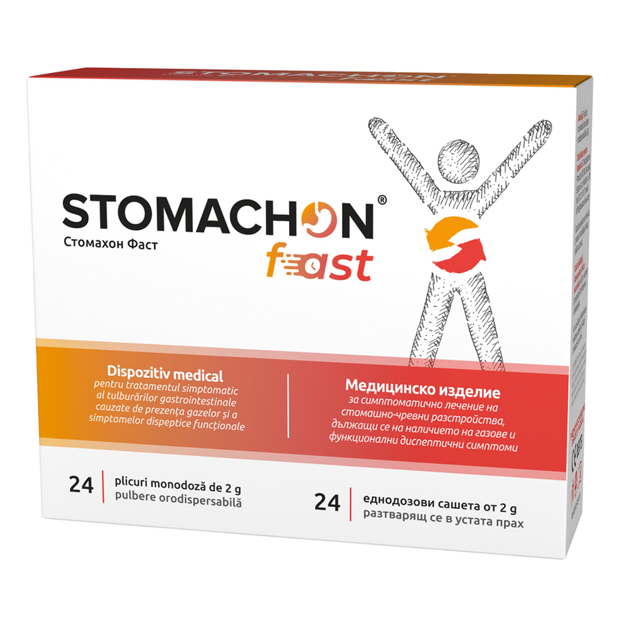 Stomachon Fast, 24 plicuri monodoza, Naturpharma : Farmacia Tei online
