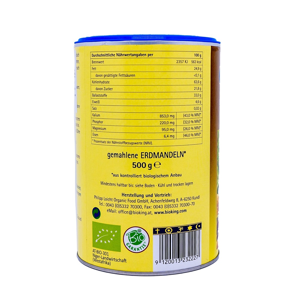 Praf Bio de migdale de pamant, 500 g, Bioking : Farmacia Tei online