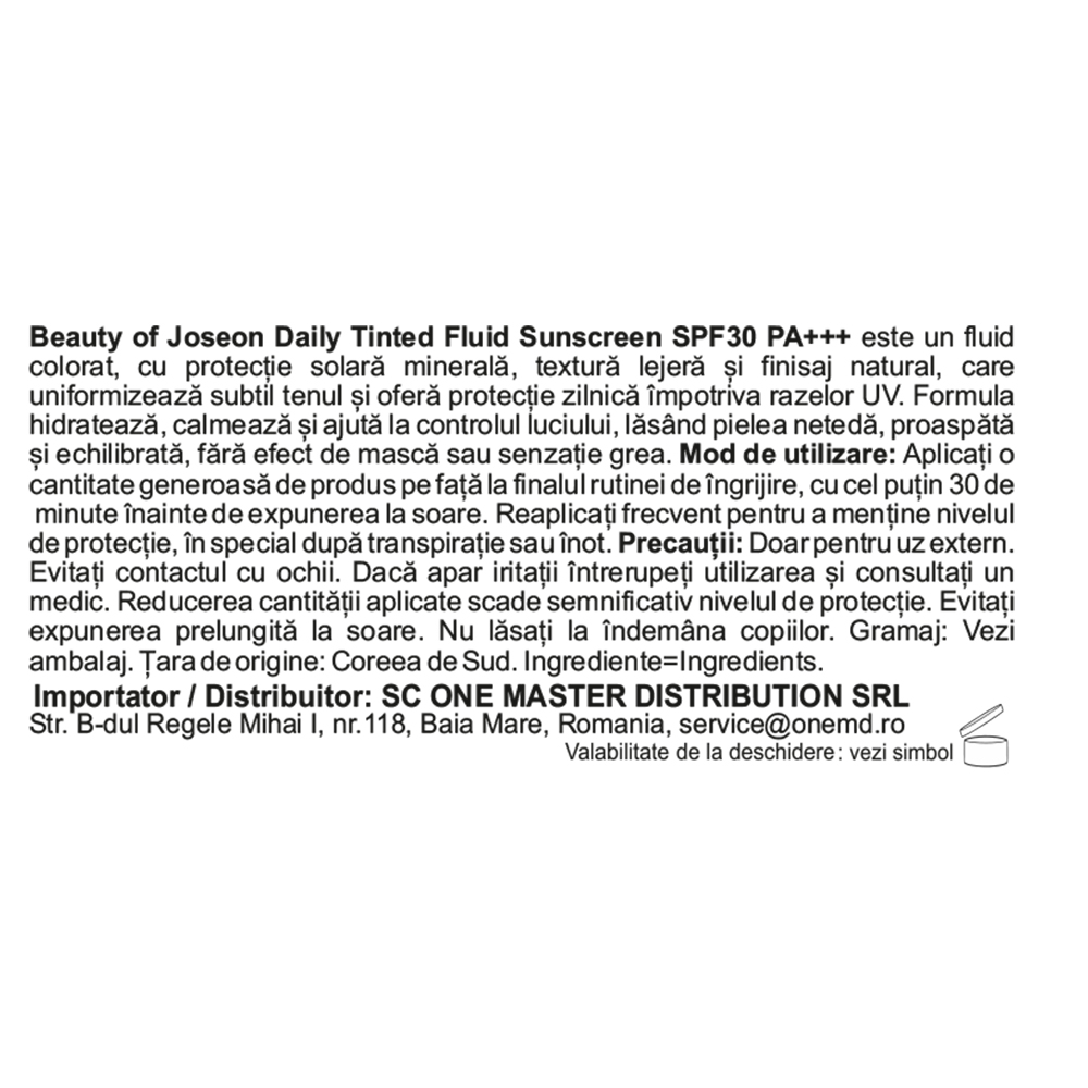 Fluid nuantator cu protectie solara minerala SPF30 PA+++, n : Farmacia ...