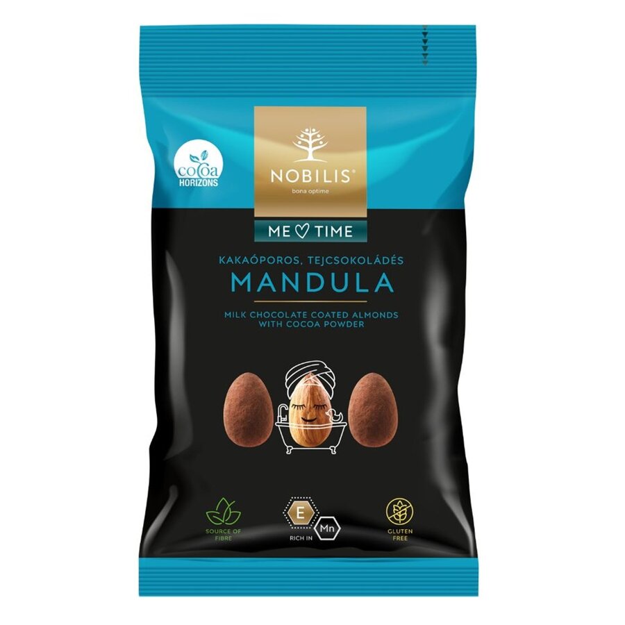 Migdale in ciocolata cu lapte si cacao pudra, 70 g, Nobilis : Farmacia ...