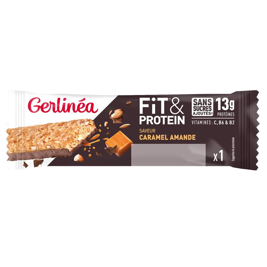 Baton proteic cu caramel si migdale Fit & Protein, 45 g, Ge : Farmacia ...
