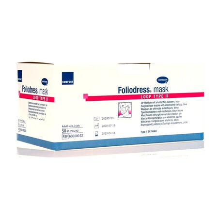 Masca chirurgicala Foliodress Mask Loop Type II (60000022), : Farmacia ...
