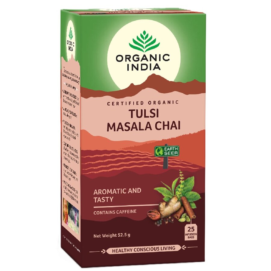Ceai negru cu busuioc sfant Tulsi Masala, 25 plicuri, Organ : Farmacia ...